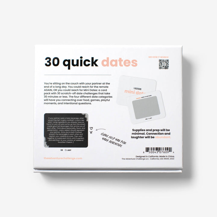 Mini Dates | 30 Dates in 30 Minutes or Less – The Adventure Challenge